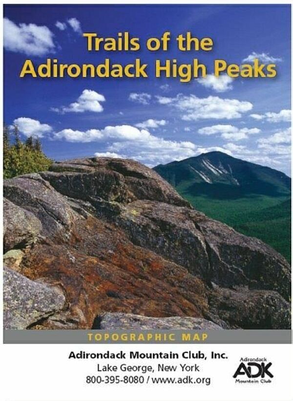 ADK Trail Map of Adirondack High Peaks Region