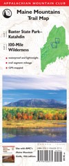 AMC Maine Mountains Trail Map: Baxter State Park-Katahdin and 100-Mile ...